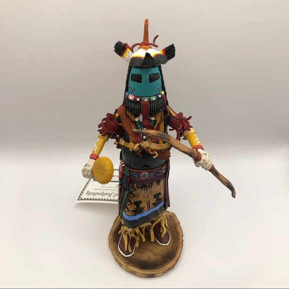 Other | Authentic Navajo Hopi Kachina Doll Anga Kchina Long Hair By ...